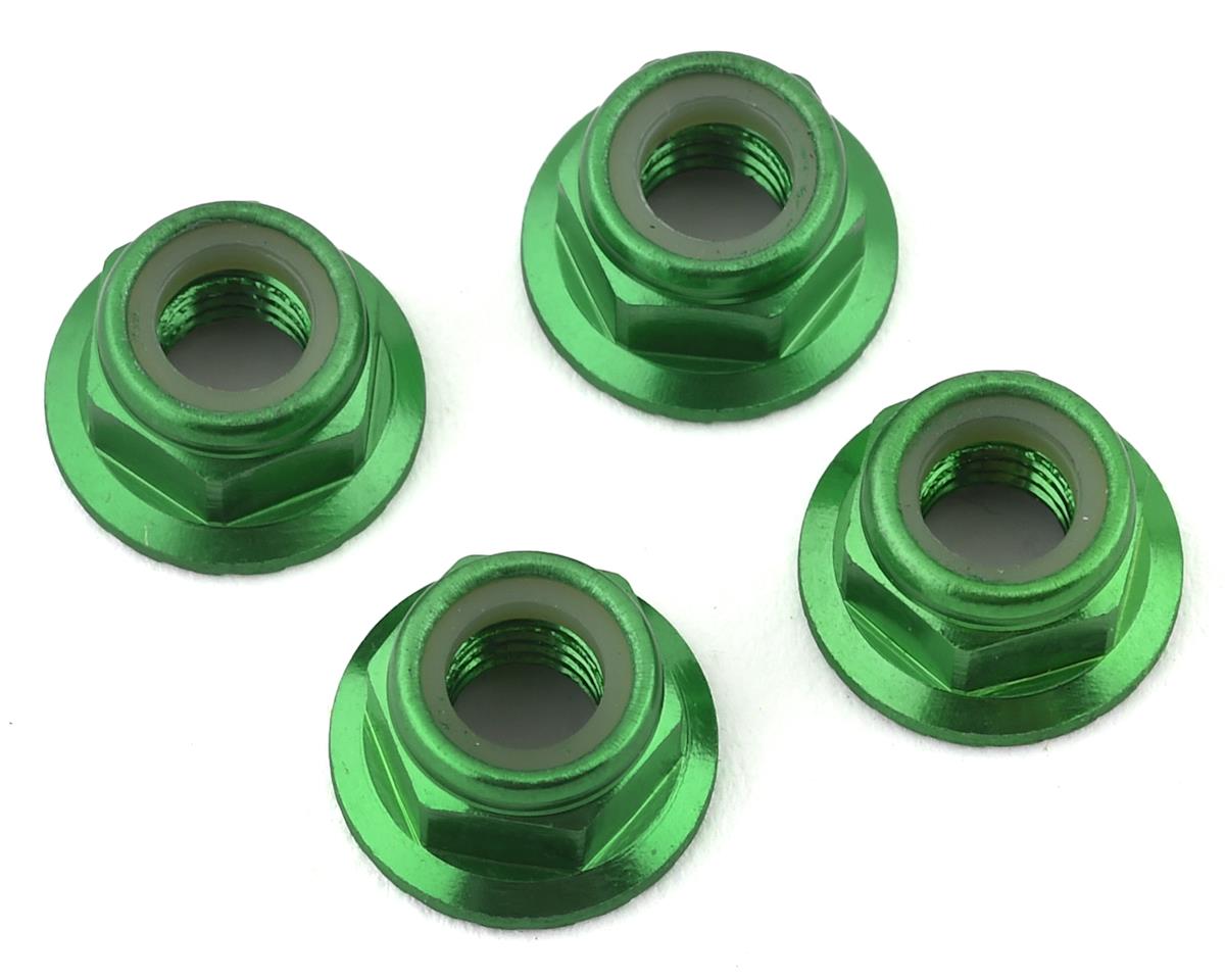 Traxxas 8447G 5mm Aluminum Flanged Nylon Locking Nuts (Green) (4) – Island Hobby Nut