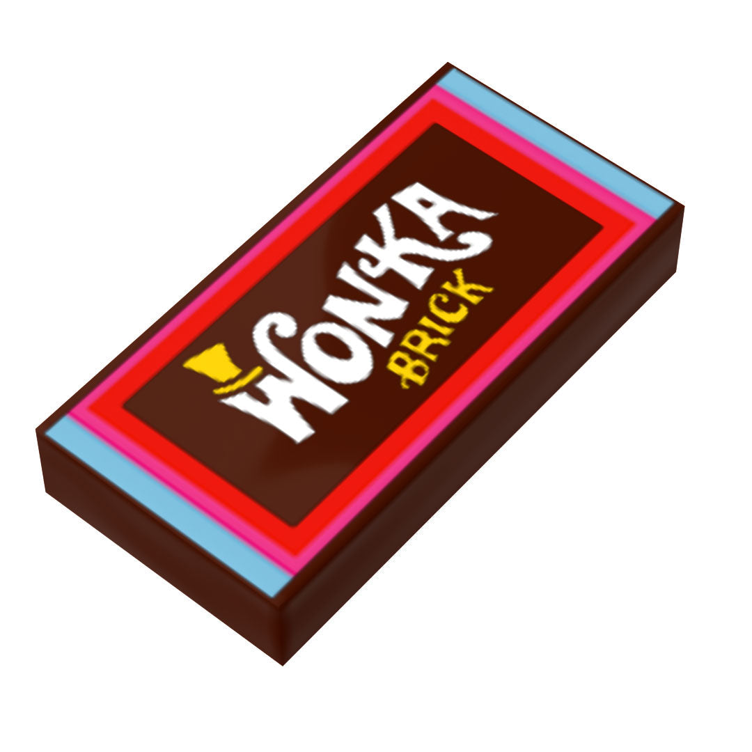 Wonka Brick Candy Bar 1x2 Tile – Island Hobby Nut