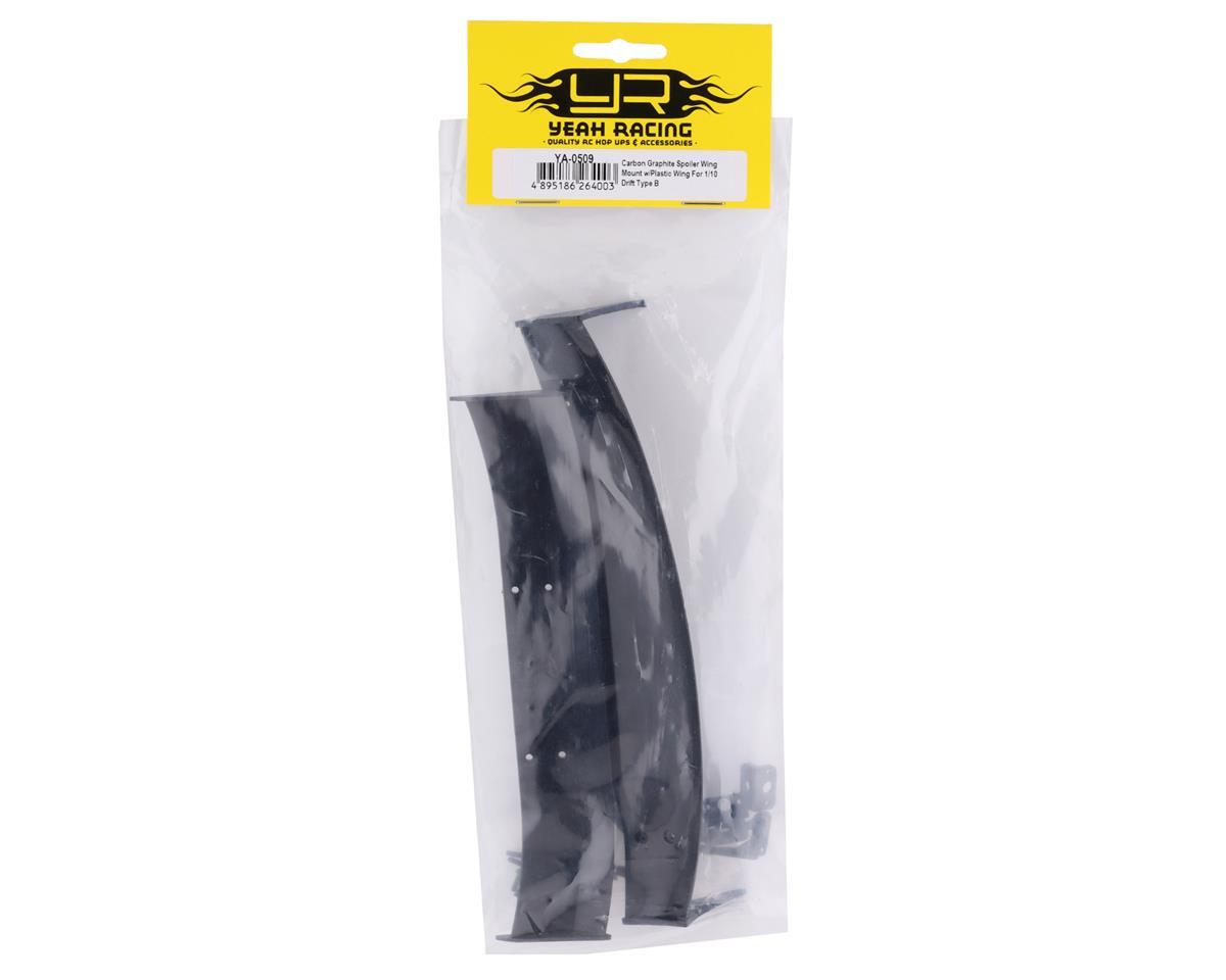 Yeah Racing 1/10 Molded Drift Wings w/Carbon Fiber Mounts (Type B ...
