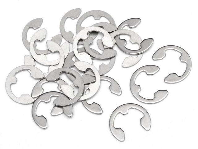 HPI Z106 E Clip E-7HD (20 pieces) Stainless Steel Baja 5SC/5B/5T/5B Fl – Island Hobby Nut