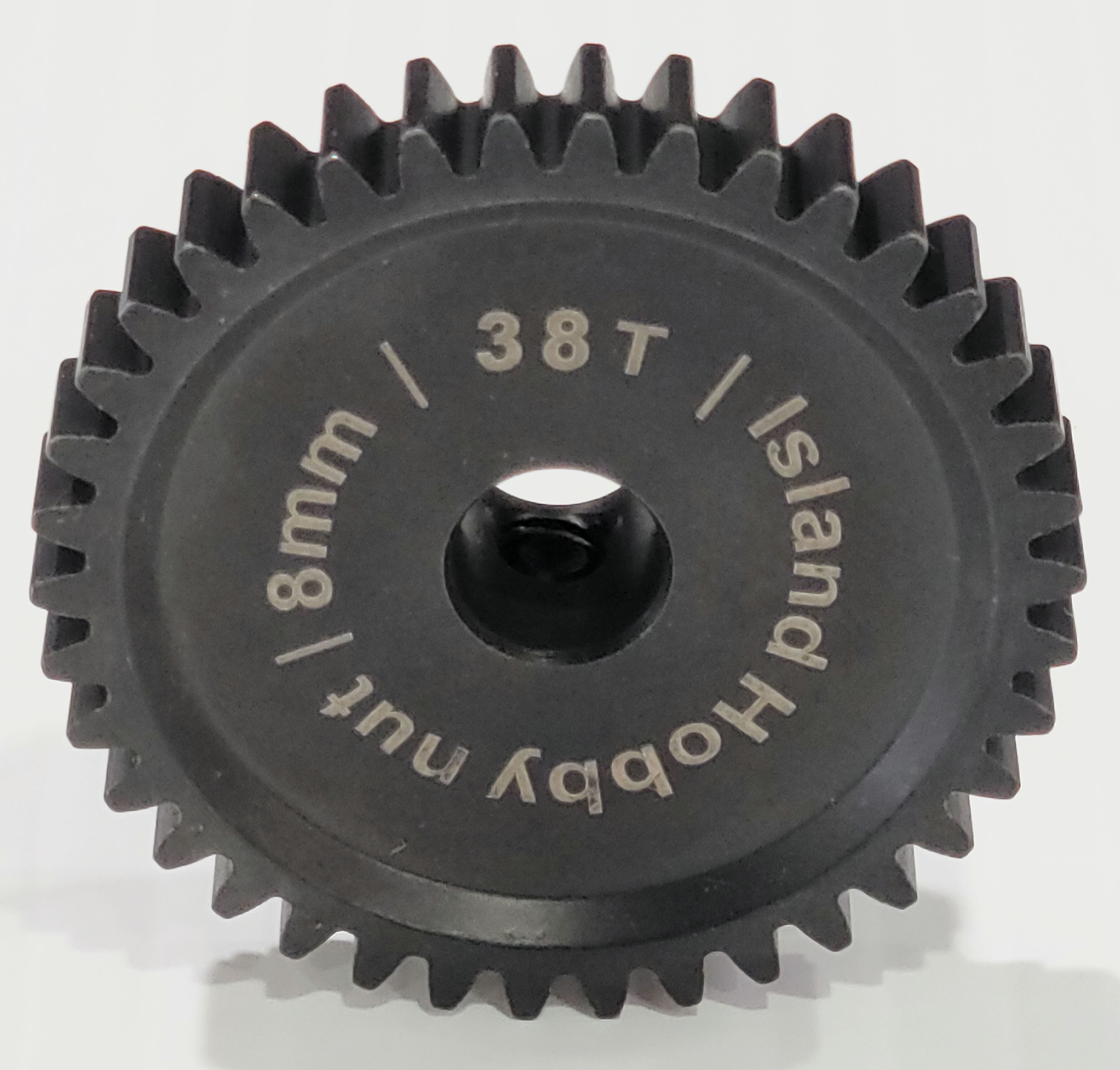IslandHobbyNut 38T 8MM Mod1 Pinion Gear HARDENED STEEL – Island Hobby Nut
