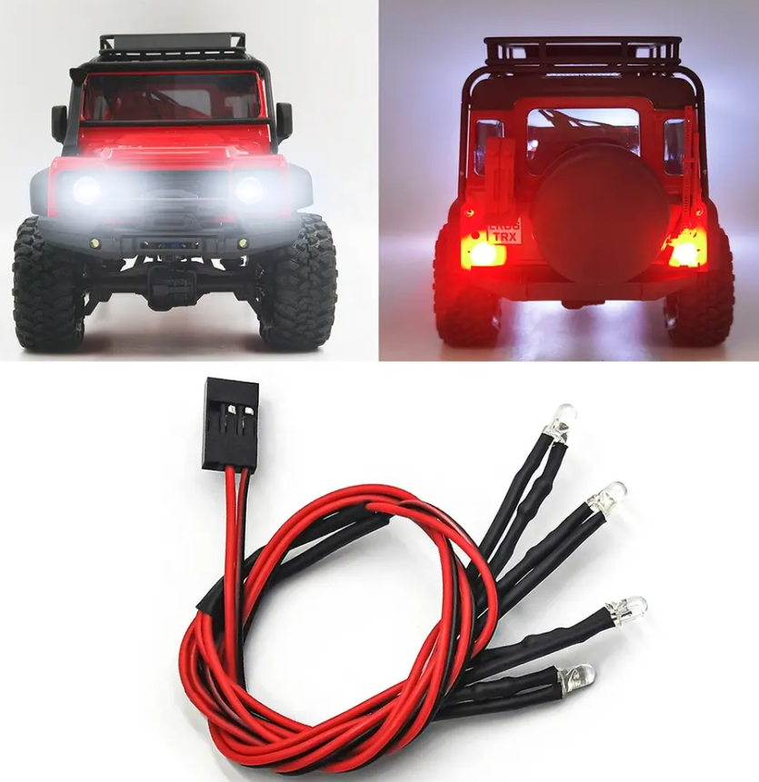IRonManRc TRX4M Front and Rear LED Lights Spotlight Headlamp Kit ...