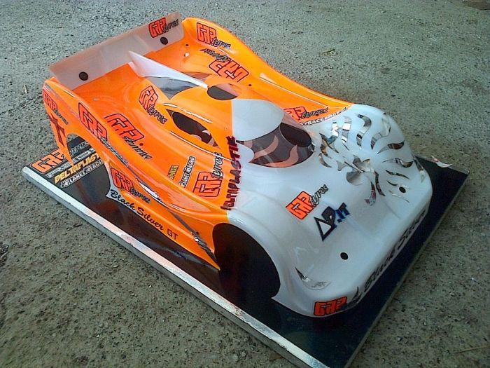 Delta Plastik N147S DOME 2013 8TH SCALE GT RC CAR SPEED RUN BODY ...