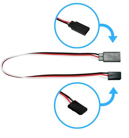 APEX 1009 FUTABA STYLE 9" / 225MM SERVO EXTENSION - 5 PACK – Island ...