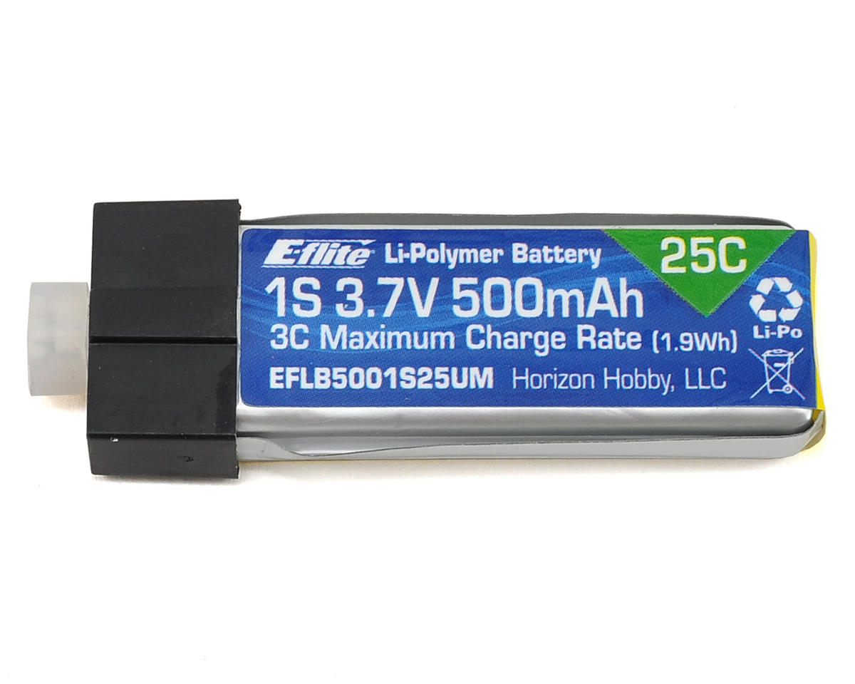 E-flite 1S 25C High Current LiPo Battery Pack w/UMX Connector (3.7V/50 ...