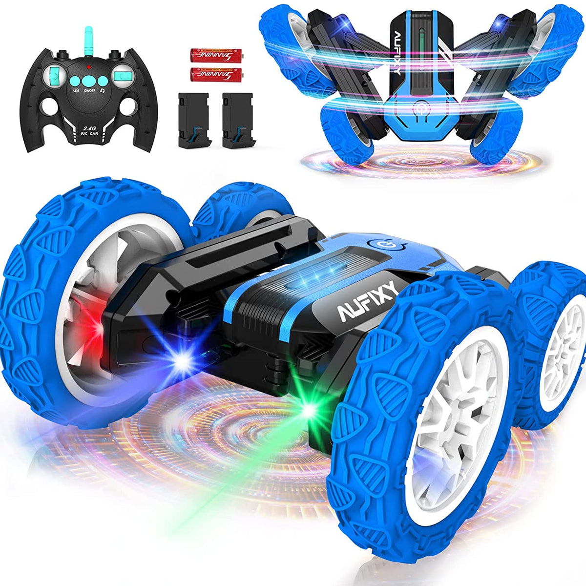 Stunt Roll X002XJBVW3 RC Cars 360 ° Flips Stunt Car Double Sided Rotat ...