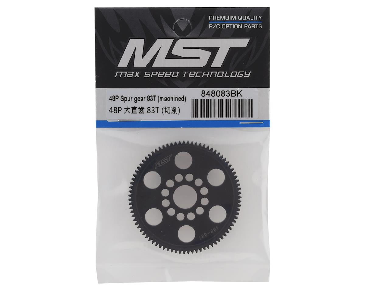 MST 848083BK 48P Machined Spur Gear (83T) – Island Hobby Nut